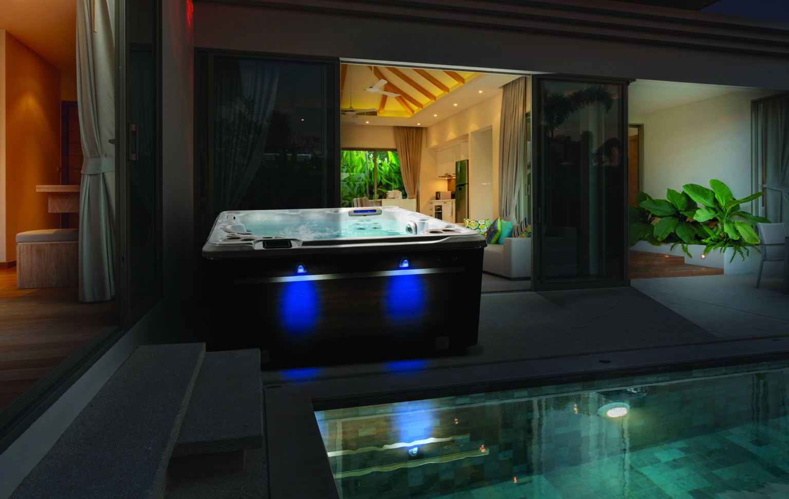 SIGNATURE HOT TUB MODEL 495 Install - Legacy Pool & Hot Tub